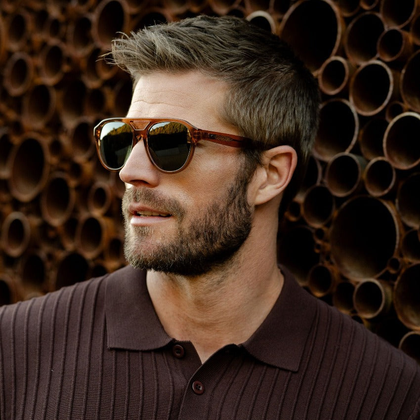 Mens brown sunglasses store