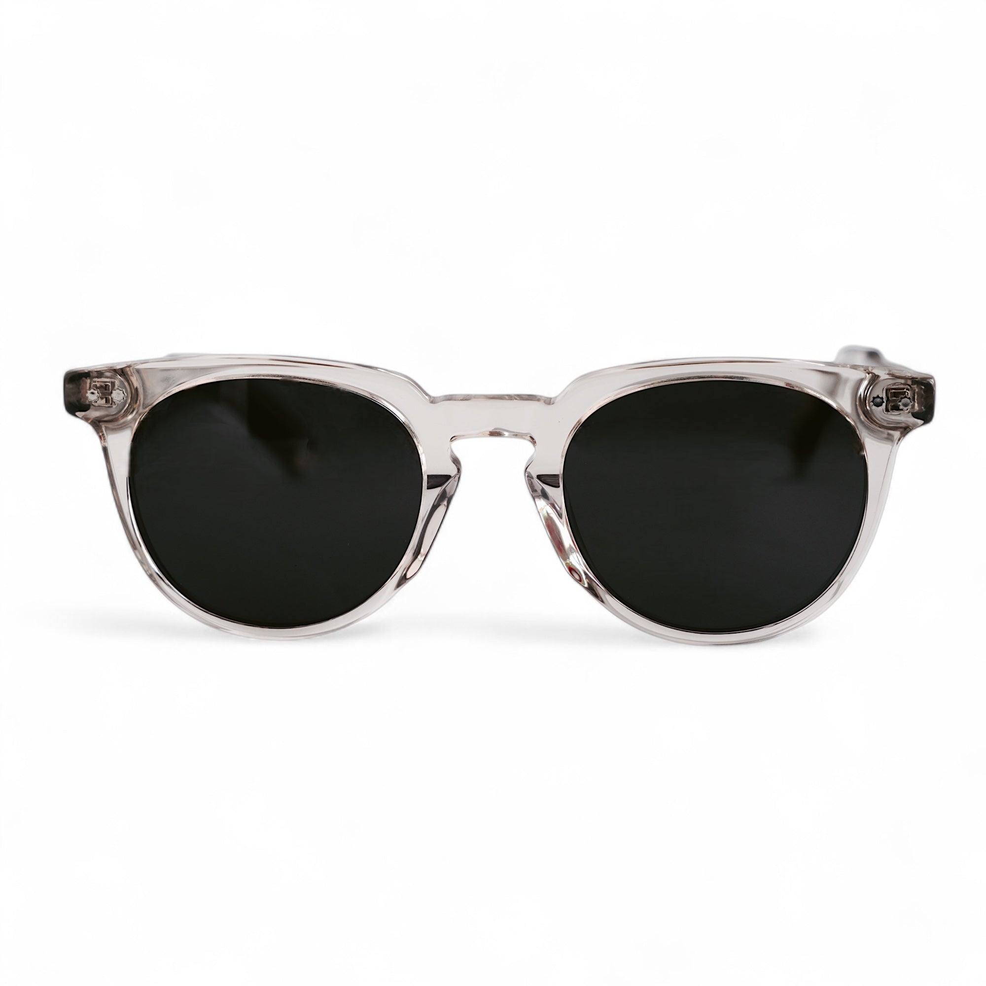 Round Polarised Sunglasses - TrueVivid Alva l Clear Crystal